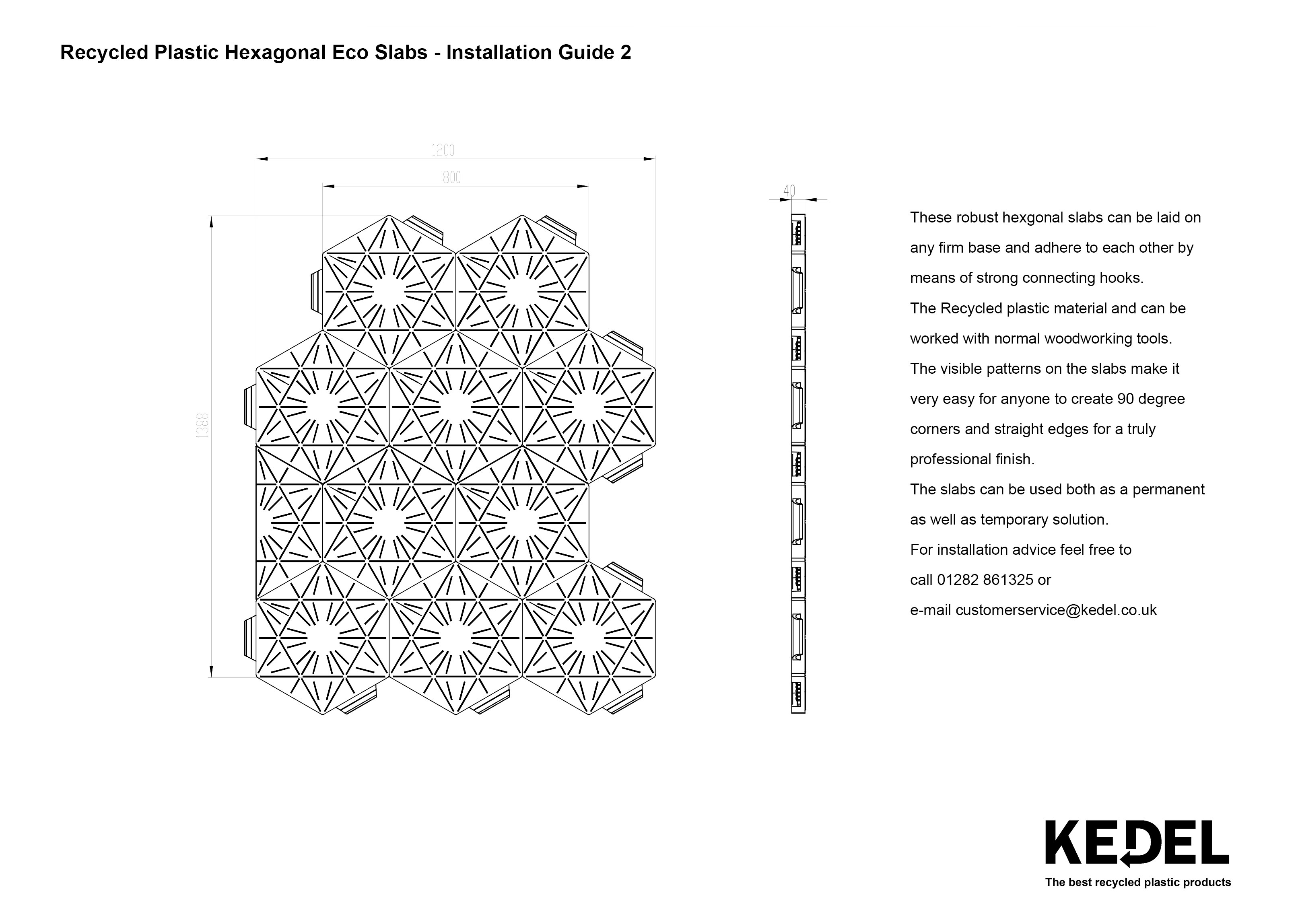 Octagonal Slab Technical Specifications