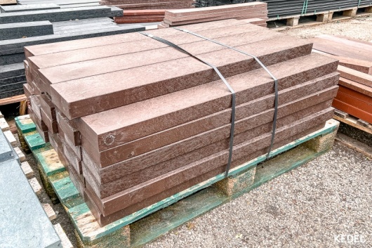 Recycled Plastic Offcuts - W 125mm x D 50mm x L 1000mm – Brown