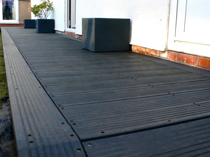 Recycled Plastic Decking Board, Plastic Wood Decking, Maintenance Free ...