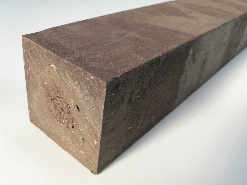Recycled Plastic Square Post 90 x 90mm - Pointed Garden Fence Post