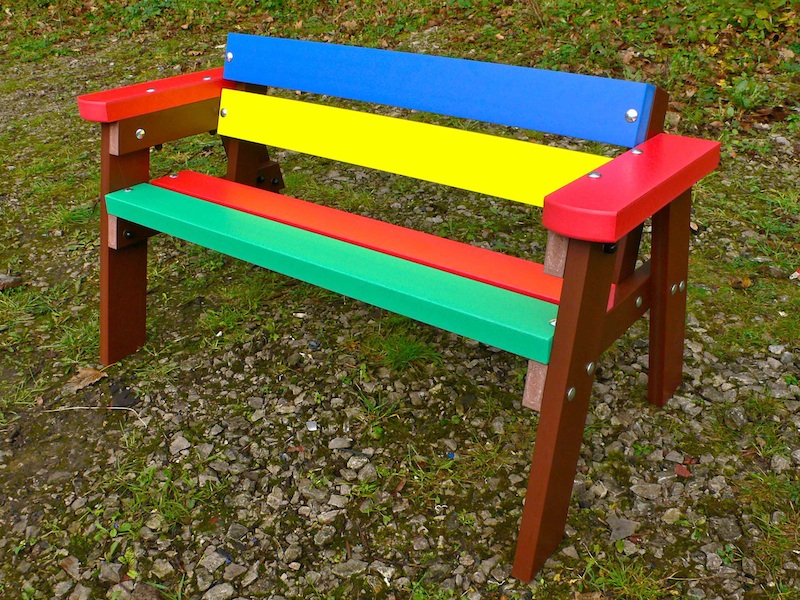 Recycled Plastic Wood Children’s Bench - Thames