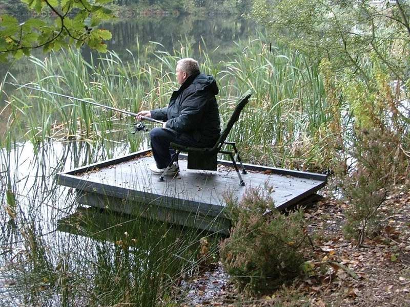 Recycled Plastic Fishing Platform, Fishing Peg