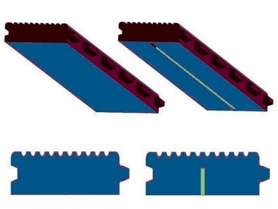 Recycled Mixed Plastic Footpath Planks - Reinforced - 170 x 40