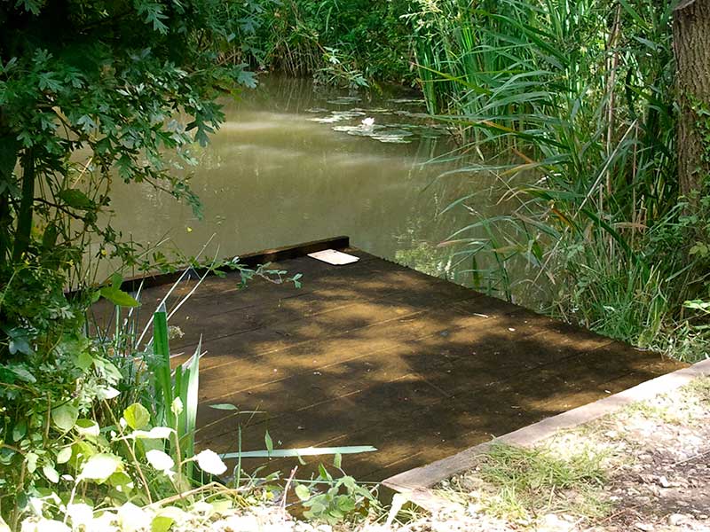 Recycled Plastic Fishing Platform, Fishing Peg