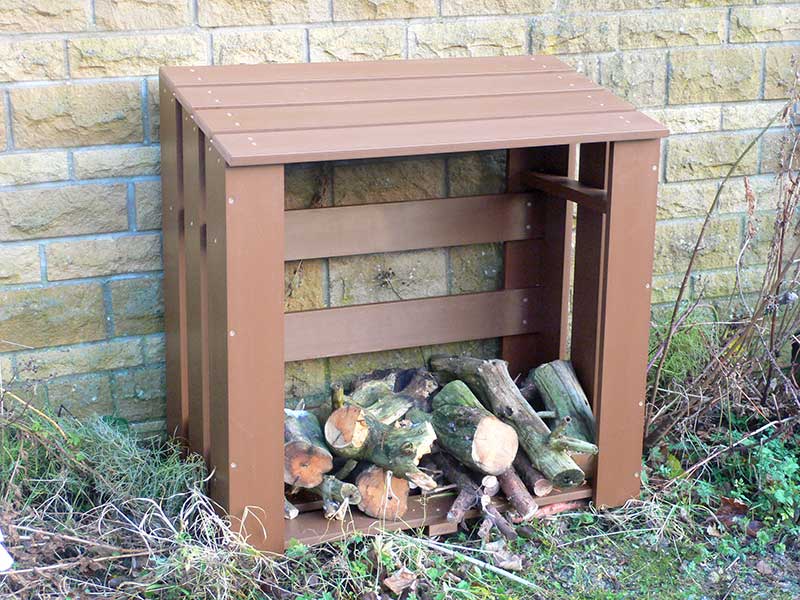 Recycled Plastic Wood/Log Store Unit