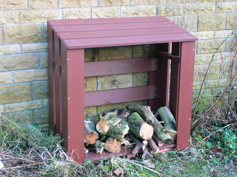 Recycled Plastic Wood/Log Store Unit