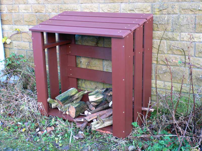 Recycled Plastic Wood/Log Store Unit